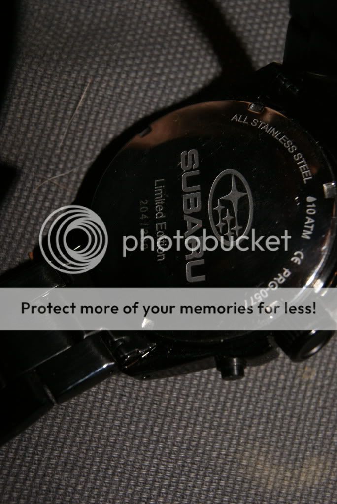 limited edition subaru watch | IW STi Forum