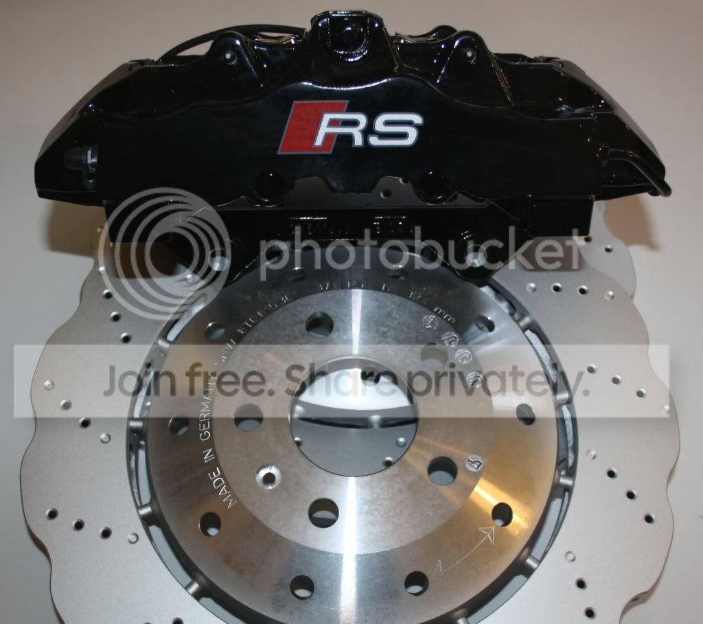 2013 RS5 "waffle" Rotors