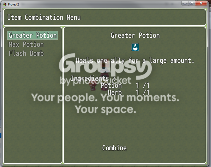Item Combination System | RPG Maker Forums